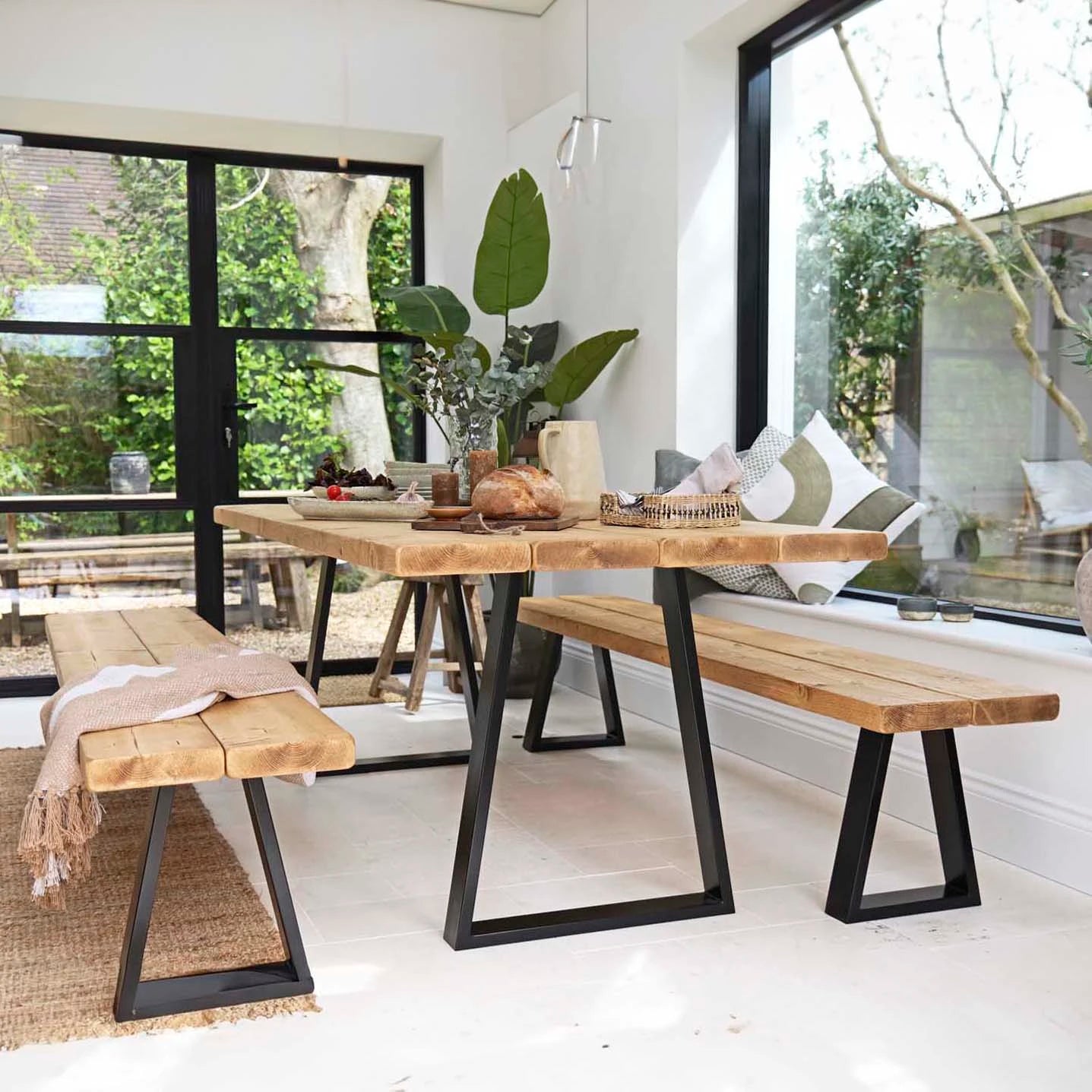 Rustic Wooden Dining Table Sets - Ben Simpson Furniture