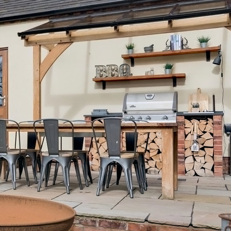 Rustic Garden Shelves | Wooden Outdoor Shelving - Ben Simpson Furniture