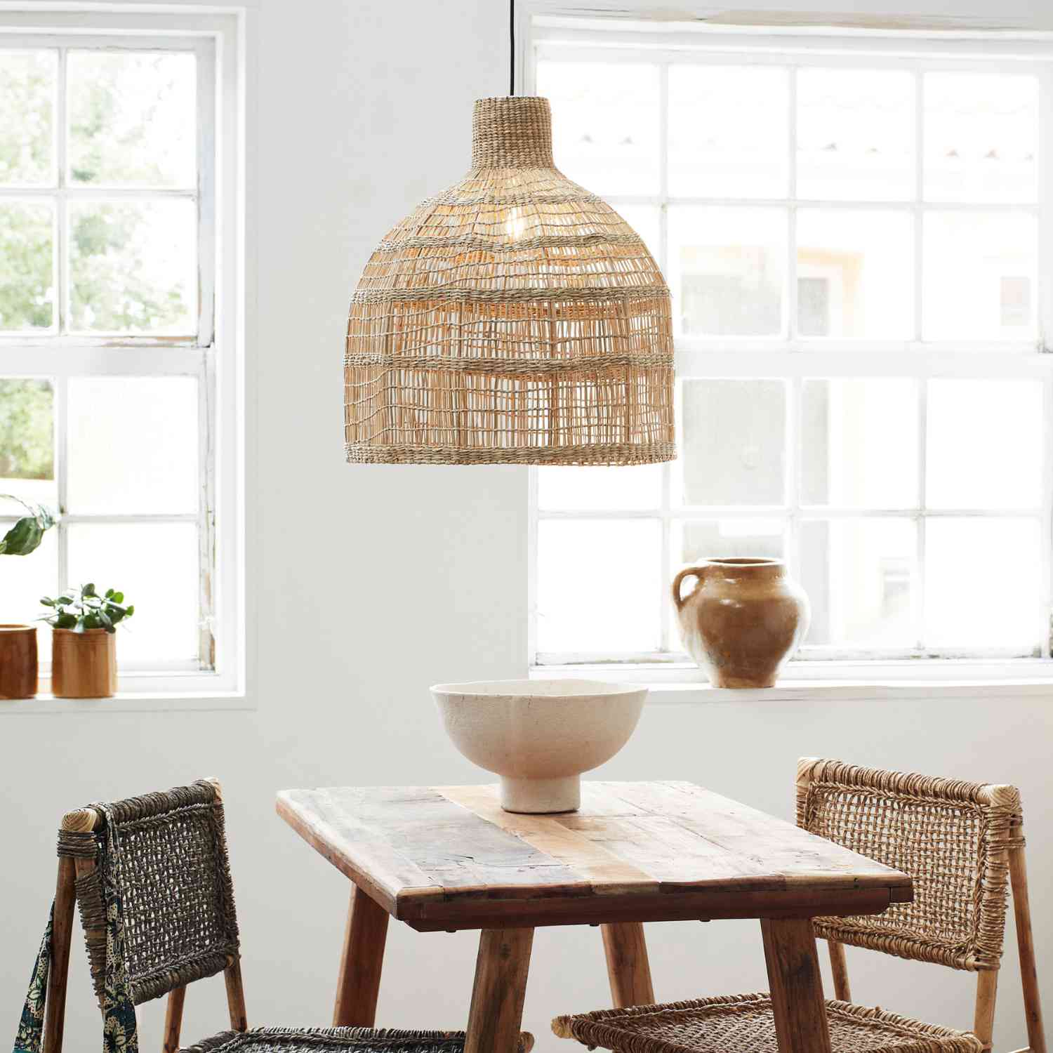 Seagrass Ceiling Pendant | Natural Lighting – Ben Simpson Furniture