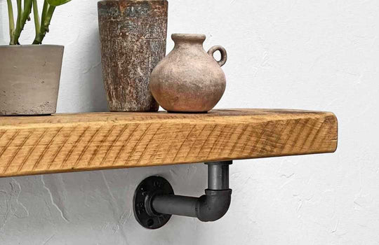 Rustic Wooden Office Shelves - Ben Simpson Furniture