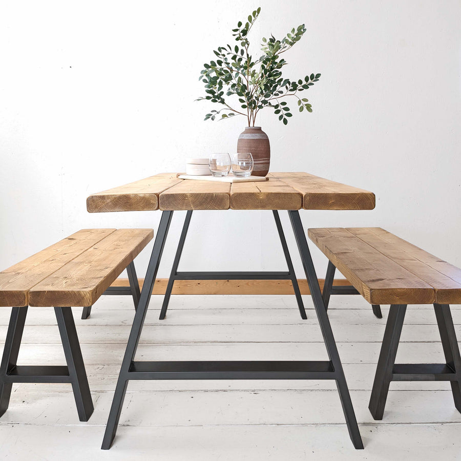 Rustic Wooden Dining Table Sets - Ben Simpson Furniture