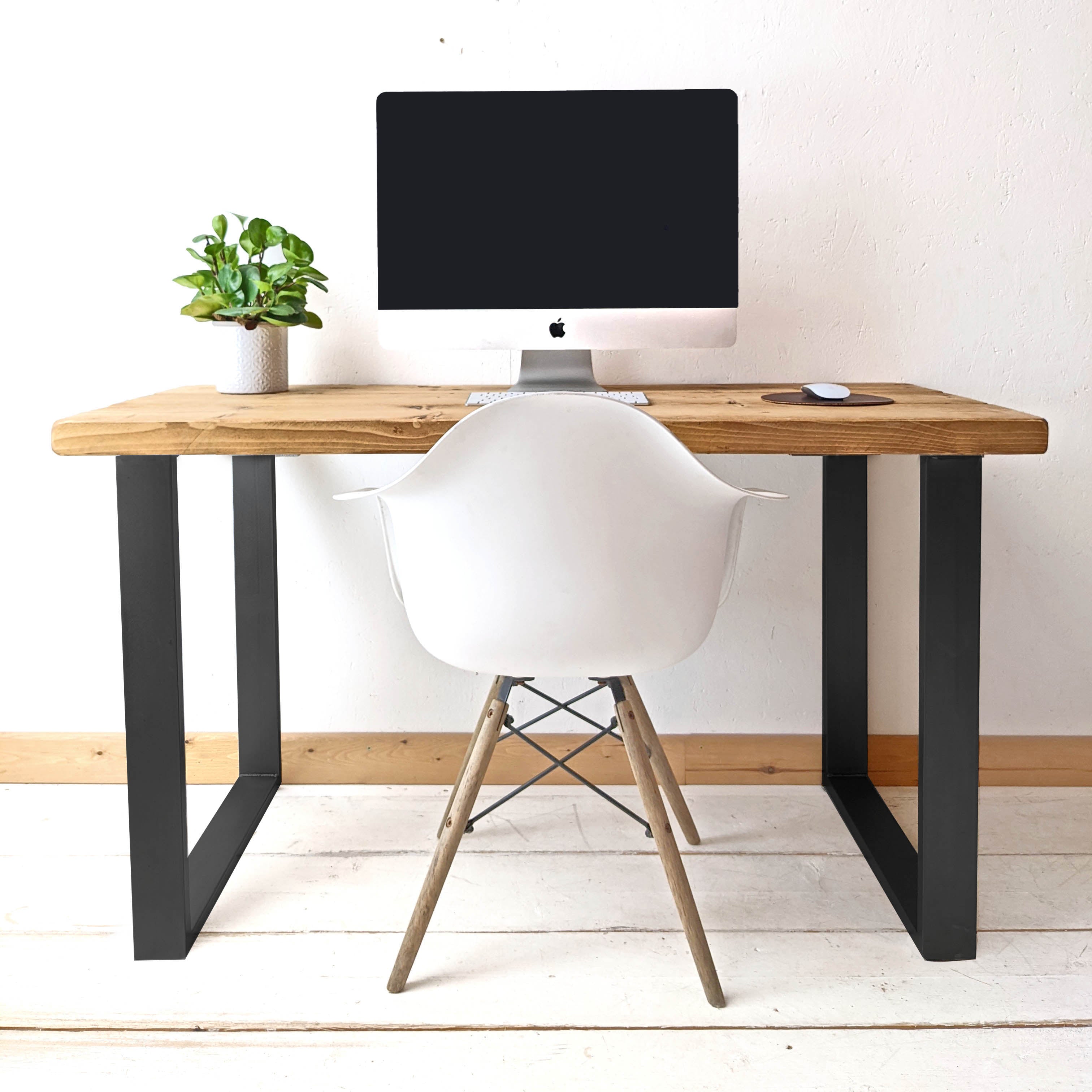 Rustic Wooden Office Desk | Square – Ben Simpson Furniture
