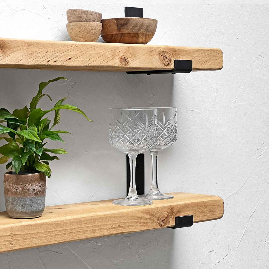 Rustic Wooden Kitchen Shelving - Ben Simpson Furniture